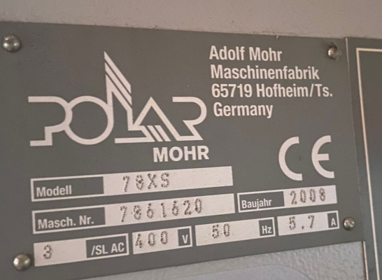 Polar | Polar 78 XS | 5569 | Prestotype graphic machine sale